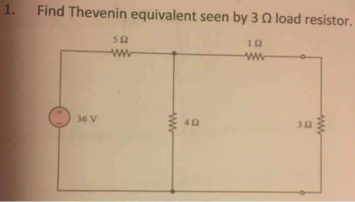 Solved Find Thevenin equivalent seen by 3 Ohm load resistor. | Chegg.com