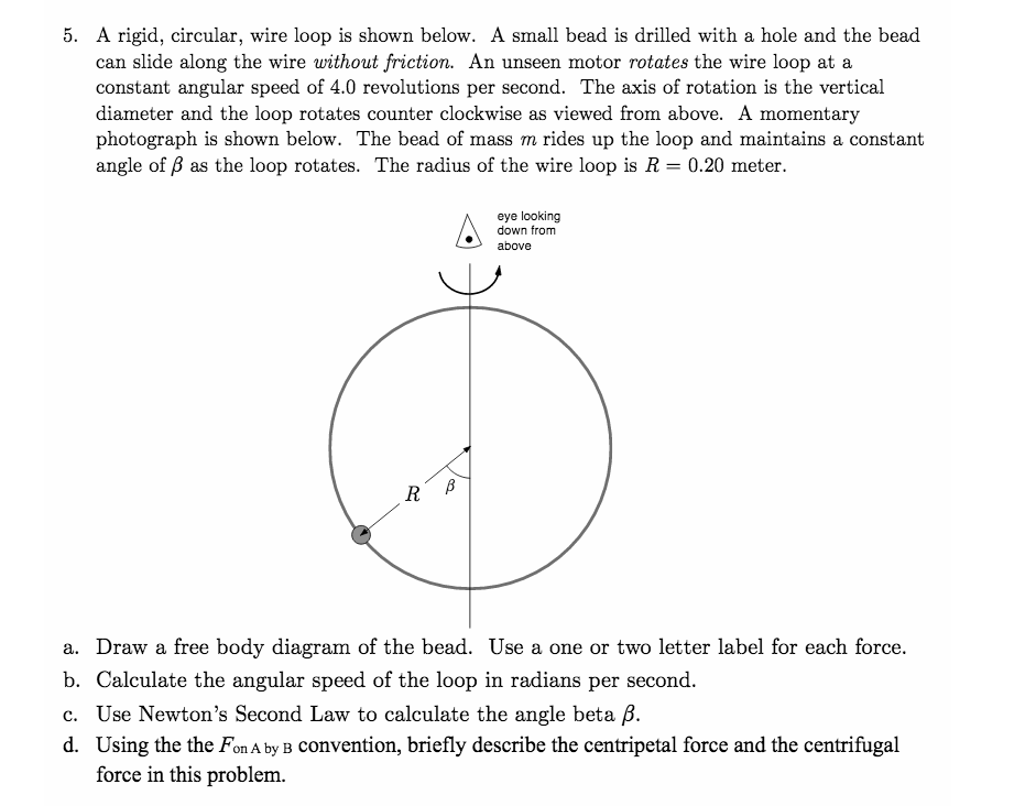 Solved A rigid, circular, wire loop is shown below. A small | Chegg.com