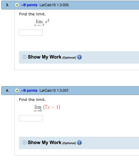 Solved Find the limit. lim_x rightarrow -7 x^2 Find the | Chegg.com
