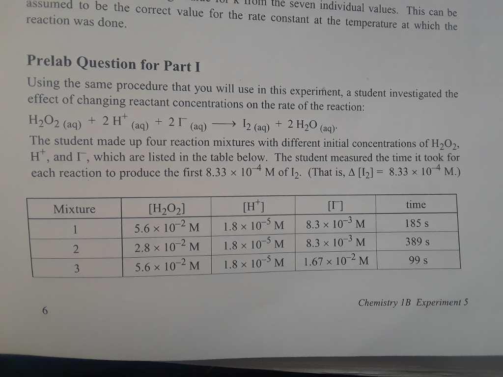 Solved (a) calculate reaction rate (b) determine the | Chegg.com