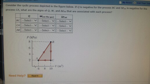 Solved Consider the cyclic process depicted in the figure | Chegg.com