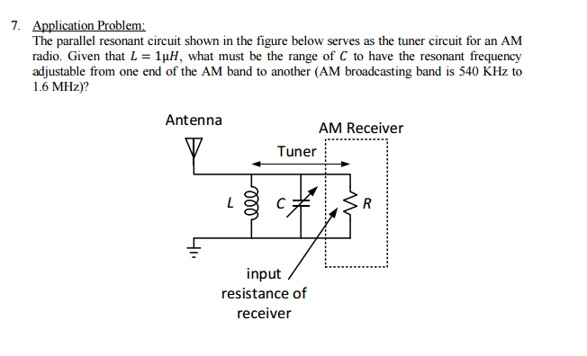 Solved The parallel resonant circuit shown in the figure | Chegg.com