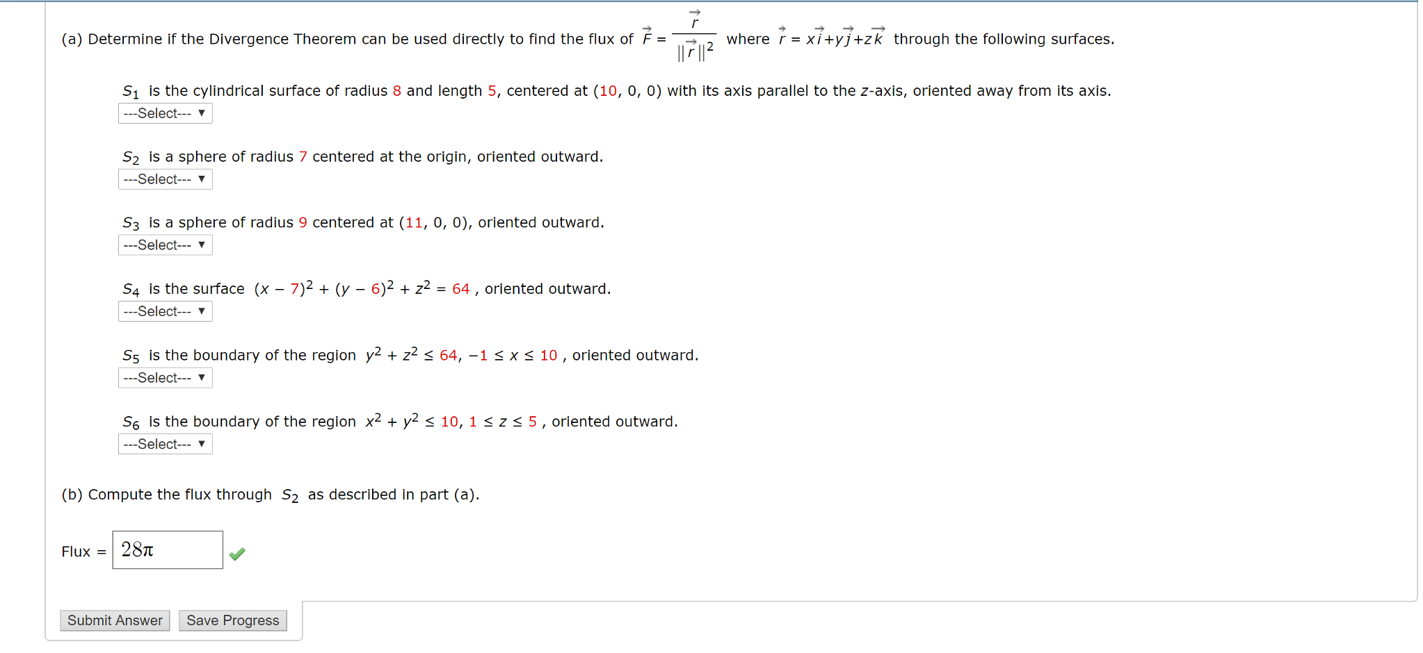 Determine if the Divergence Theorem can be used | Chegg.com