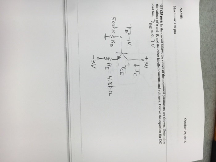 Solved In the circuit below, values of the measured | Chegg.com
