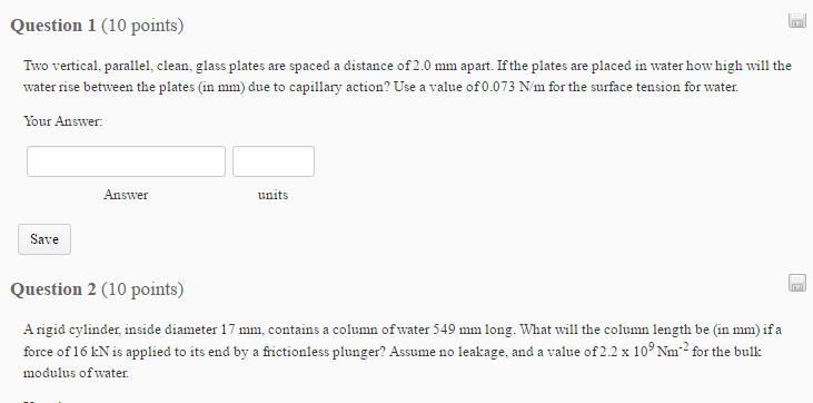 Solved Two vertical, parallel, clean, glass plates are | Chegg.com