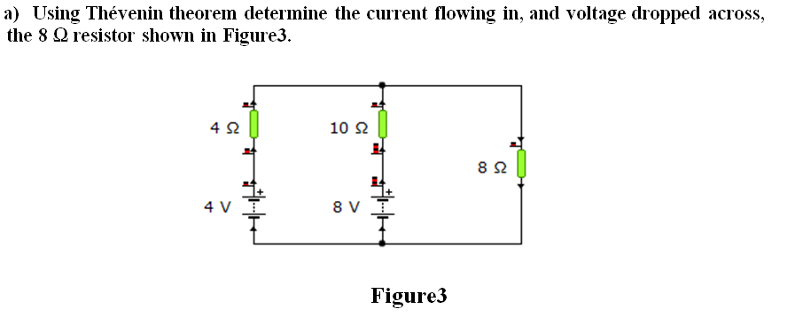 Solved Using Thevenin theorem determine the current flowing | Chegg.com