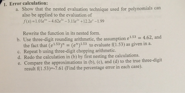 Solved Show that the nested evaluation technique used for | Chegg.com Solved Show that the nested evaluation technique used for | Chegg.com