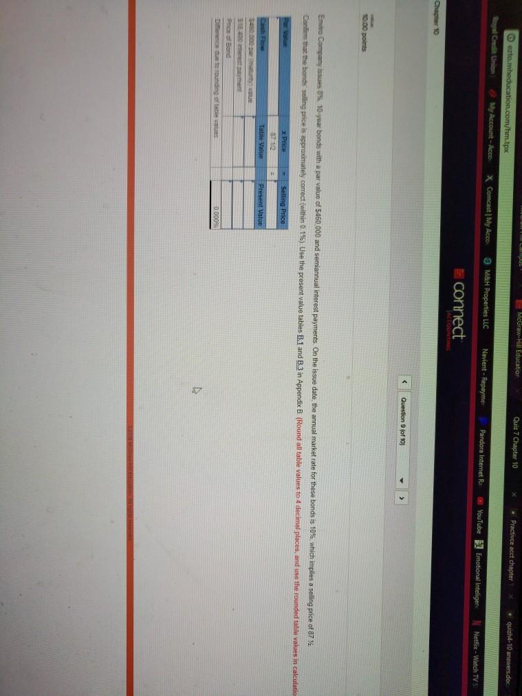 Solved tpx 10 present value tables B.1 and B.3 in Appendix | Chegg.com