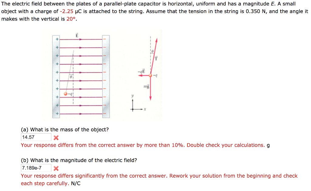 Solved The electric field between the plates of a | Chegg.com