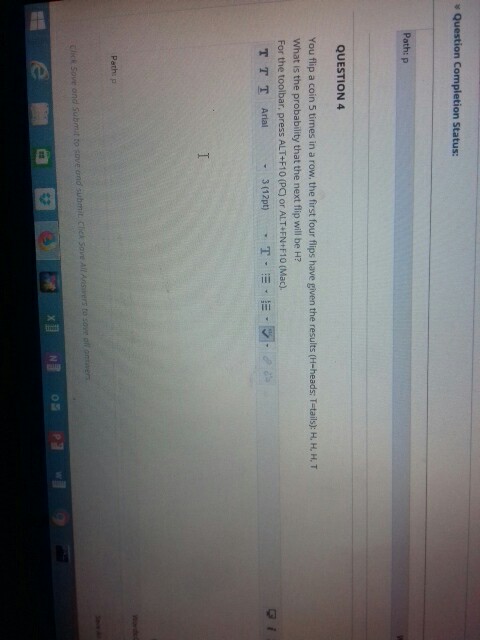 Solved Question completion status: Path: p QUESTION 4 You | Chegg.com