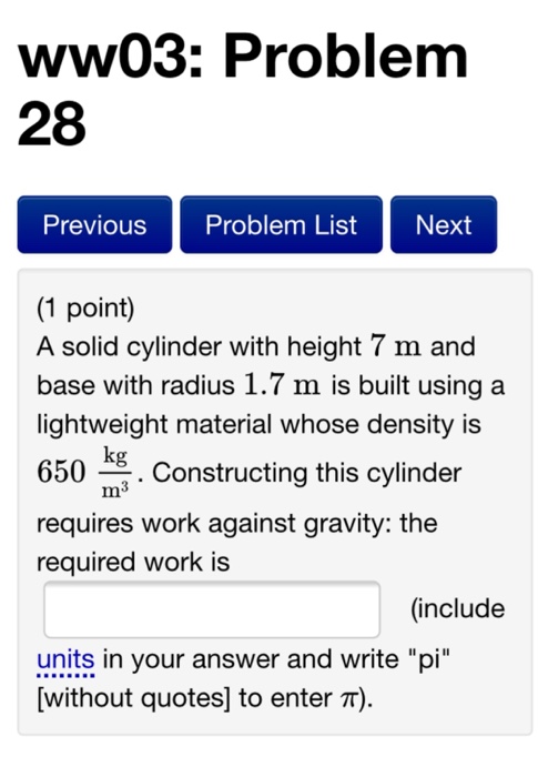 Solved ww03: Problem 17 Previous Problem List Next (1 point) | Chegg.com