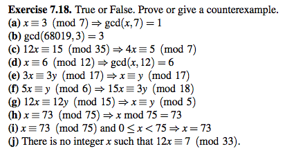 Solved True or False. Prove or give a counterexample. x is | Chegg.com