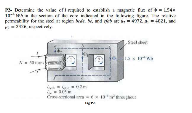 (Solved) - Determine the value of I required to establish a magnetic ...
