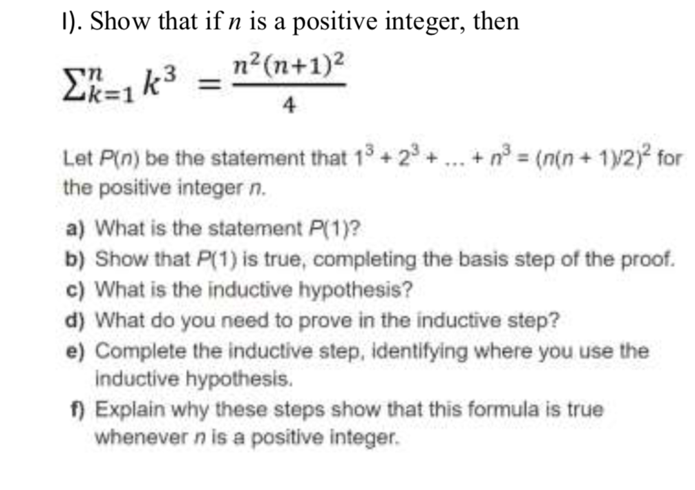 Solved 1). Show that if n is a positive integer, then 23 | Chegg.com