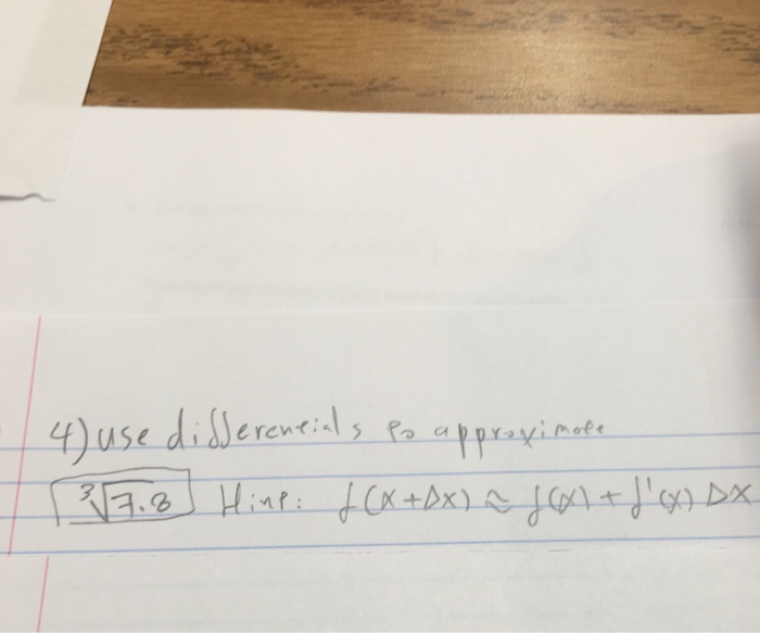 Solved Use differentials P_o approximate | Chegg.com