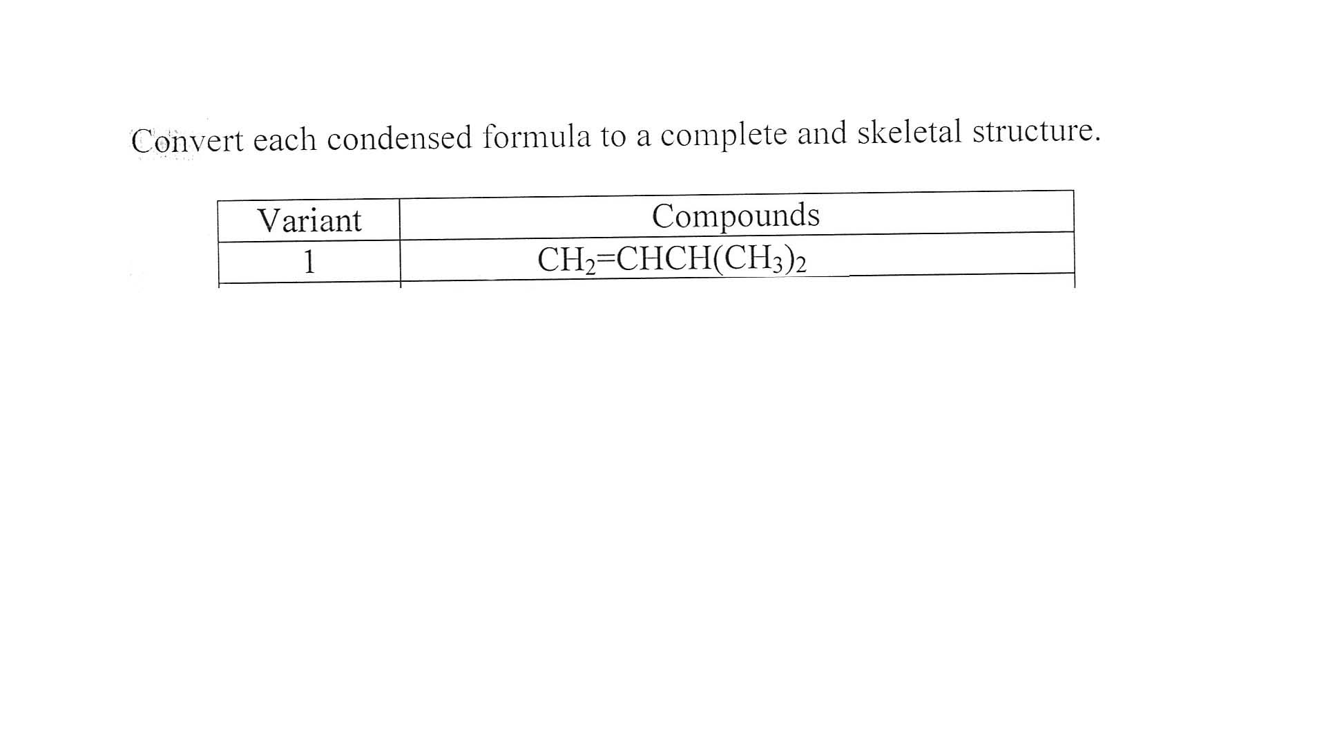 Solved Convert each condensed formula to a complete and | Chegg.com