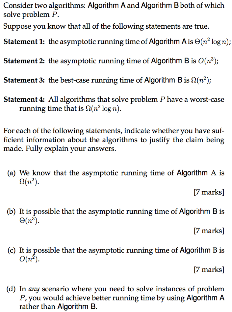 Solved Explain each of the questions and give an | Chegg.com