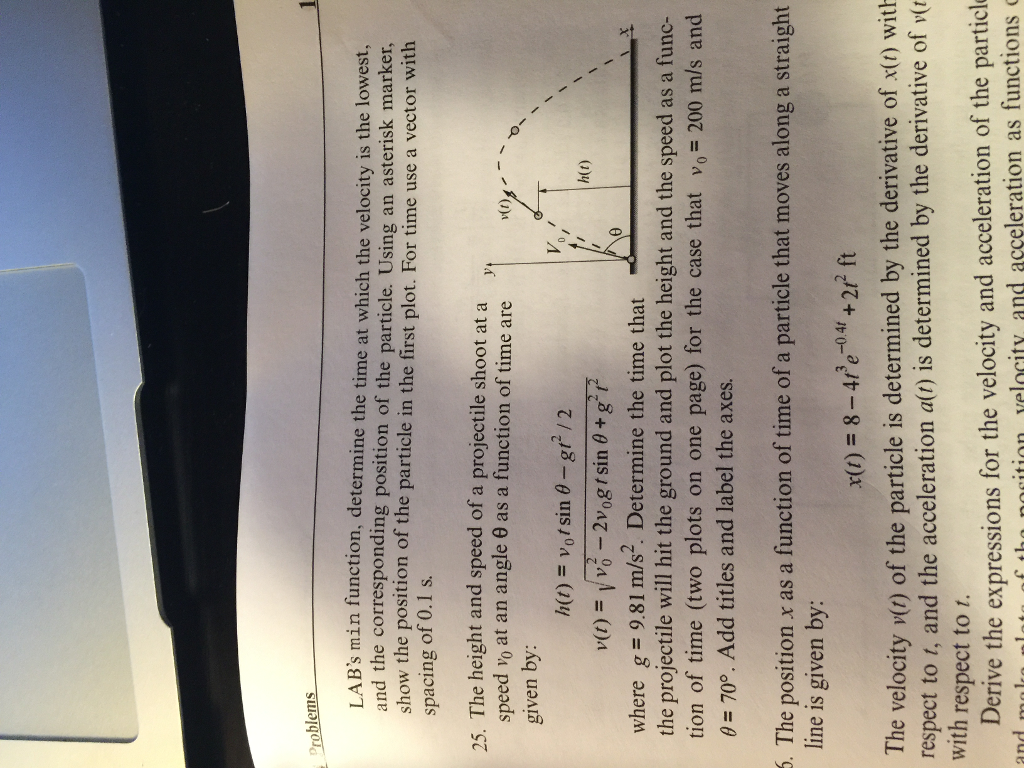 Solved LAB's min function, determine the time at which the | Chegg.com