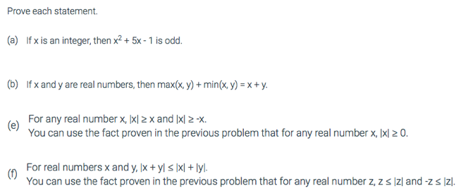 Solved Prove each statement. (b) For every integer x, if | Chegg.com