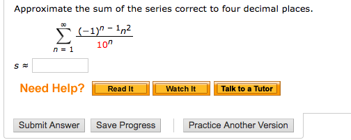 Solved Approximate the sum of the series correct to four | Chegg.com