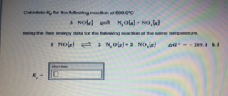 Solved Calculate Kp for the following reaction at 500.0 | Chegg.com