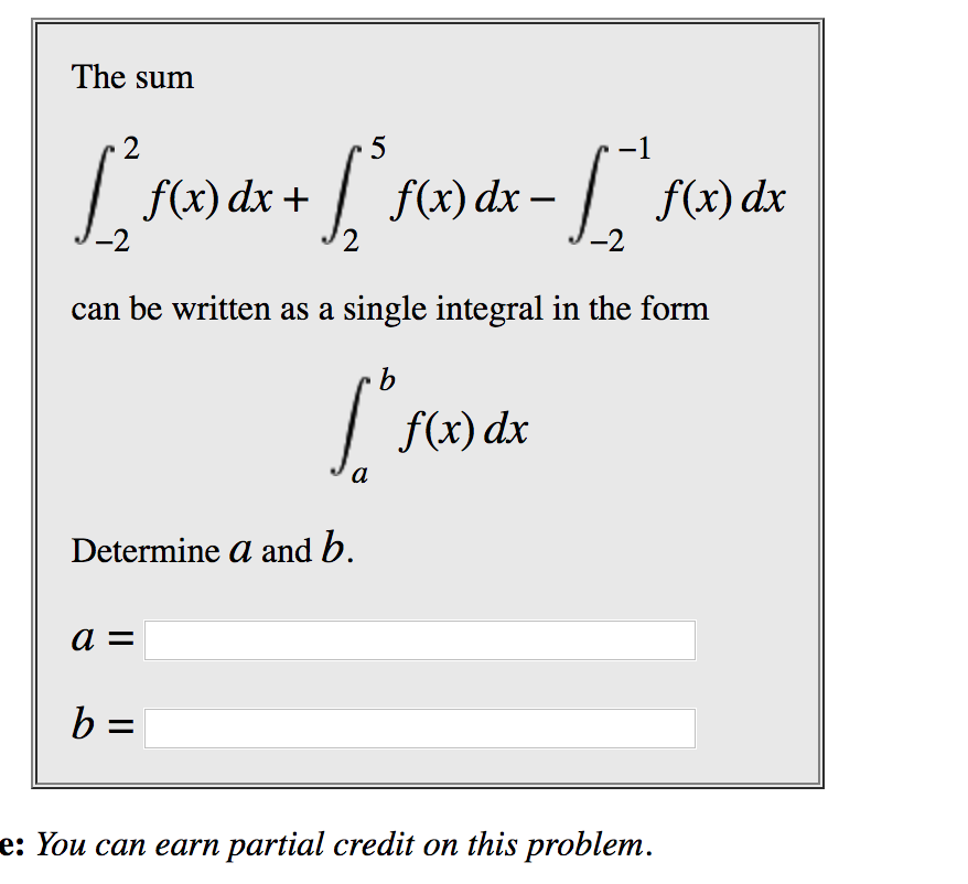 Solved The sum f(x) dx + -2 |f(x) dx f(x) dr -2 can be | Chegg.com