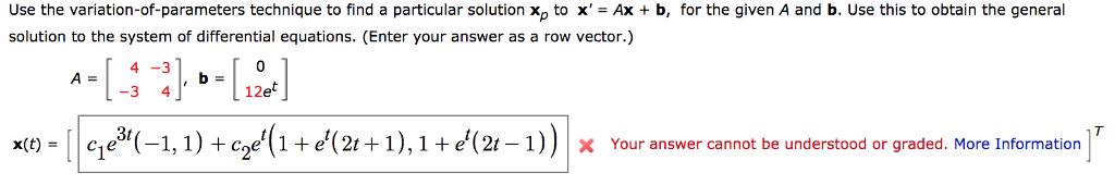 Solved Use the variation-of-parameters technique to find a | Chegg.com