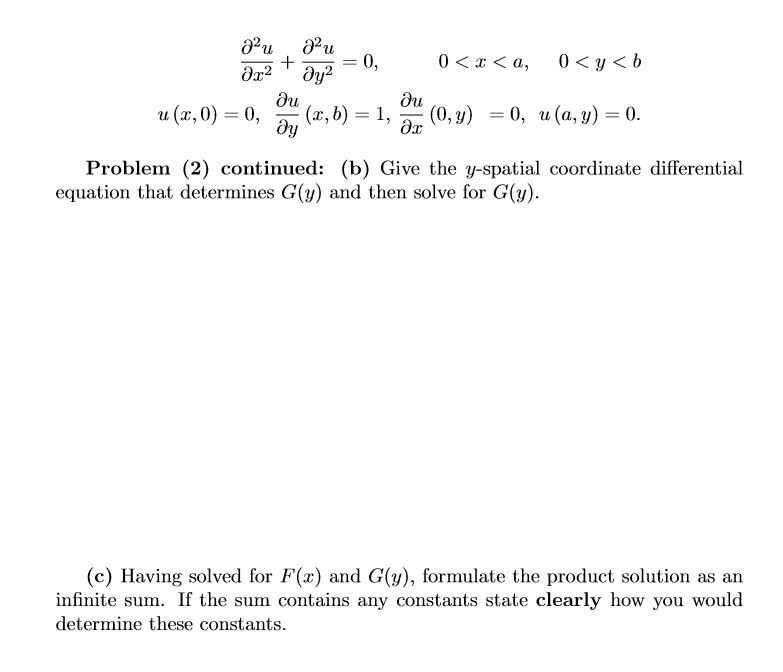 Solved 2. (30 points) Use separation of variables to solve | Chegg.com