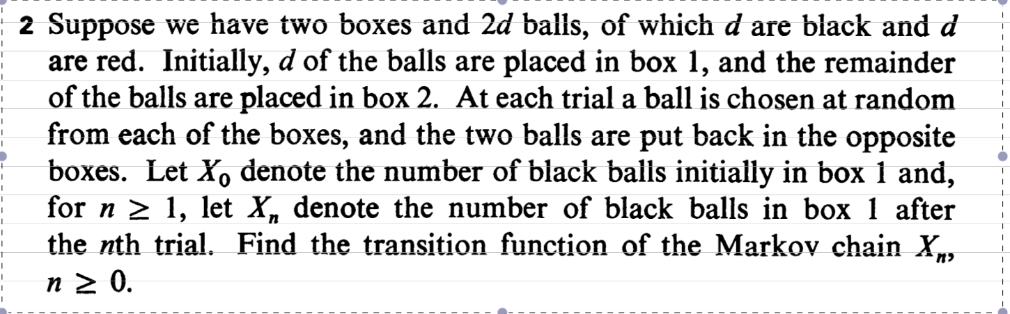 Solved 2 Suppose we have two boxes and 2d balls, of which d | Chegg.com