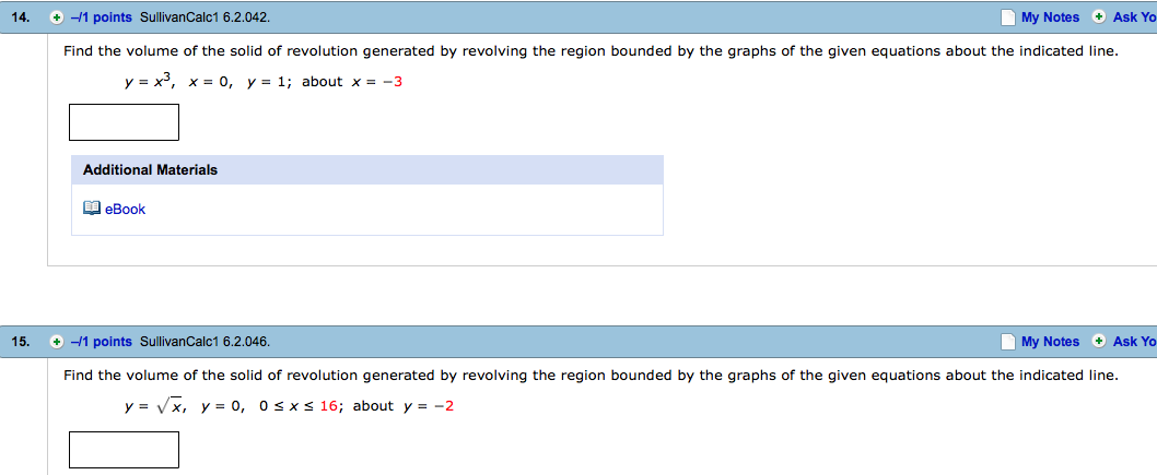 Solved Find the volume of the solid of revolution generated | Chegg.com
