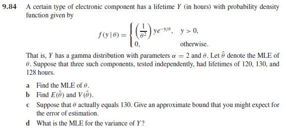 A Certain Type Of Electronic Component Has A Lifetime