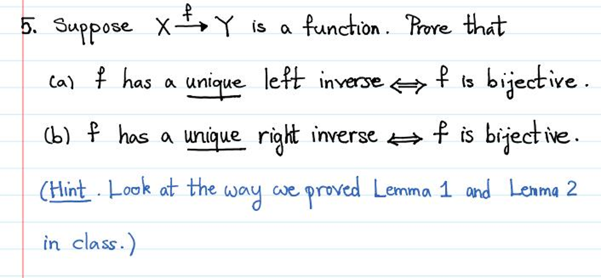 Suppose A rigtarrow^f Y is a function. Prove that f | Chegg.com