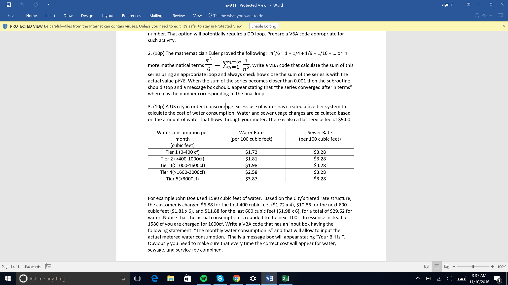 The mathematician Euler proved the following: pi^2/6 | Chegg.com