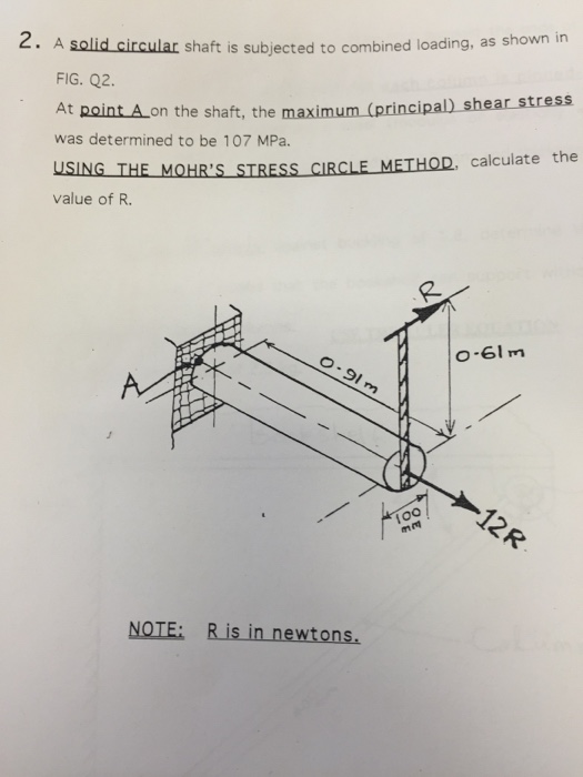 Solved Mechanics of materials. A solid circular shaft is | Chegg.com Solved Mechanics of materials. A solid circular shaft is | Chegg.com