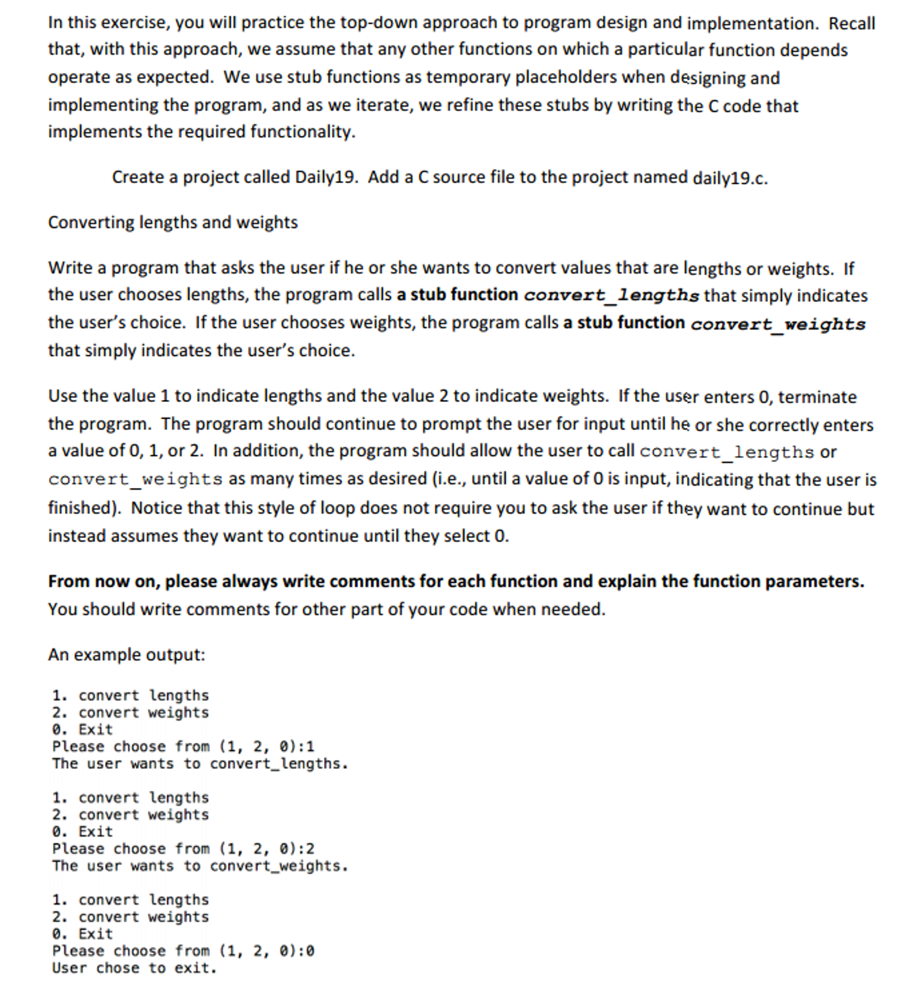 Solved In this exercise, you will practice the top-down | Chegg.com