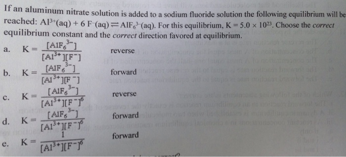 Solved If an aluminum nitrate solution is added to a sodium | Chegg.com