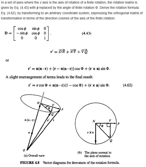 In a set of axes where the z axis is the axis of | Chegg.com