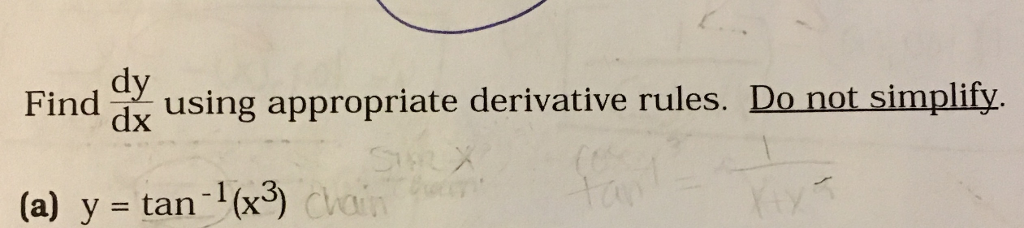 Solved Find dy dx U using appropriate derivative rules. Do | Chegg.com