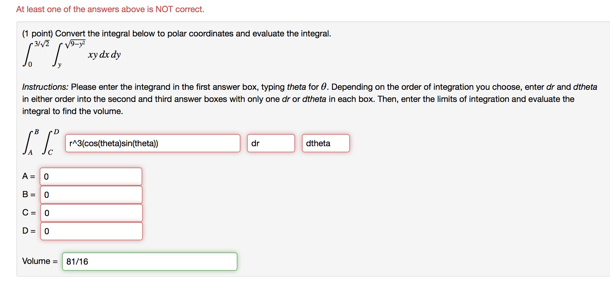 Solved Convert The Integral Below To Polar Coordinates And Chegg Solved Convert The Integral Below To Polar Coordinates And Chegg