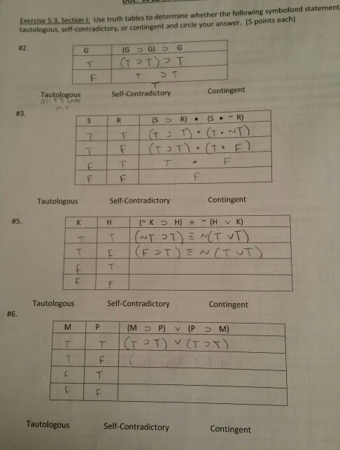 Solved Exercise 5.3. Section &: Use truth tables to | Chegg.com Solved Exercise 5.3. Section &: Use truth tables to | Chegg.com