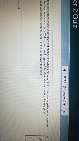 Solved A palindromic number is a natural number whose value | Chegg.com