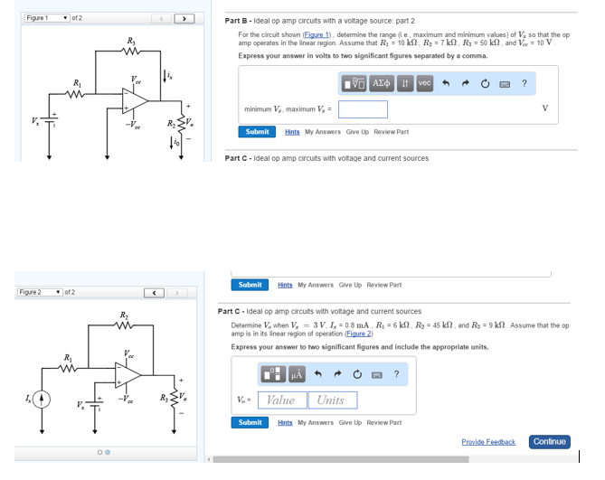 Solved Ideal op amp circuits with a voltage source: Part 2 | Chegg.com