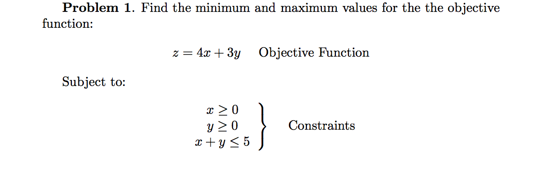 Solved Find The Minimum And Maximum Values For The The