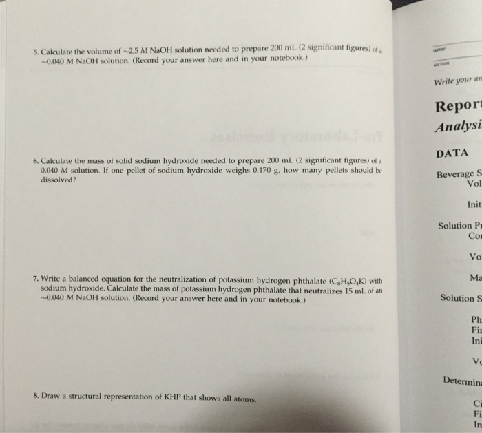 Solved e-Laboratory Exercises 1. Define: concentration (no | Chegg.com