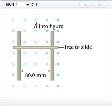 Solved Two vertical parallel rails made of material that is | Chegg.com