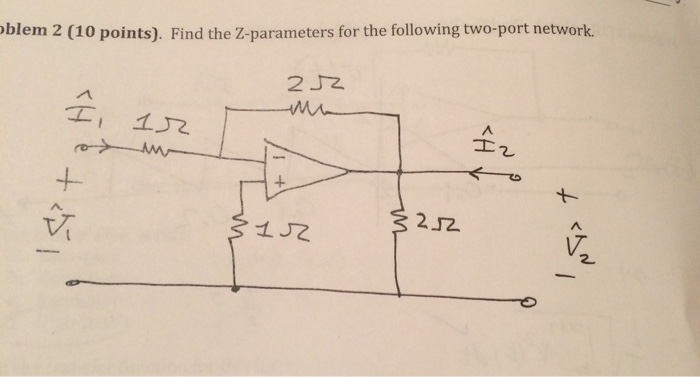 Solved Find the Z-parameters for the following two-port | Chegg.com