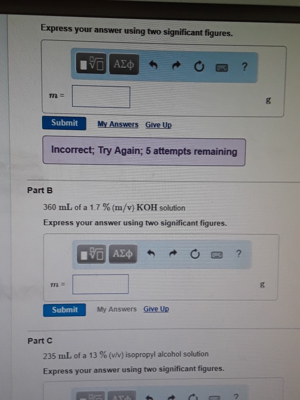 Solved Express your answer using two significant figures | Chegg.com