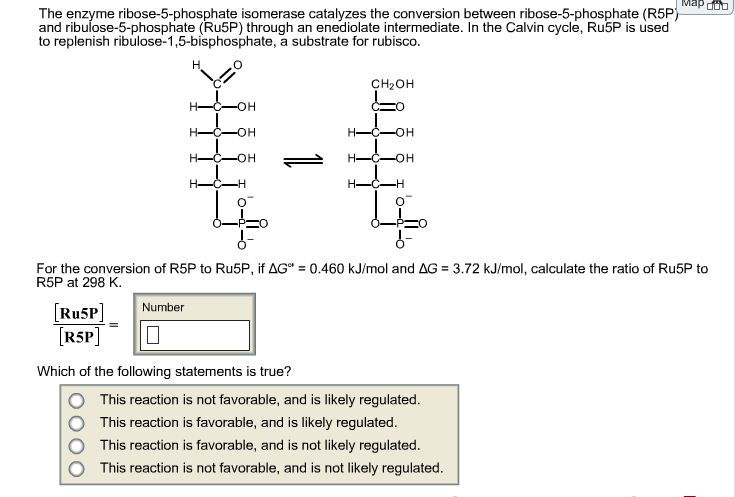 The enzyme ribose-5-phosphate isomerase catalyzes the | Chegg.com