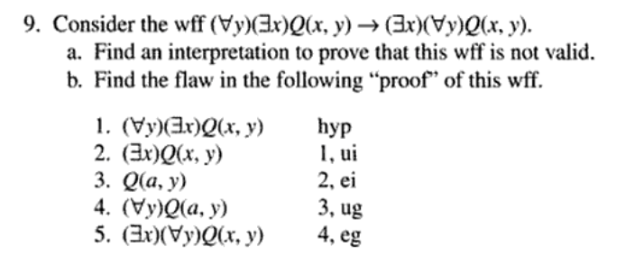 Solved Consider the wff (Forall y)(x)Q(x, y) rightarrow | Chegg.com