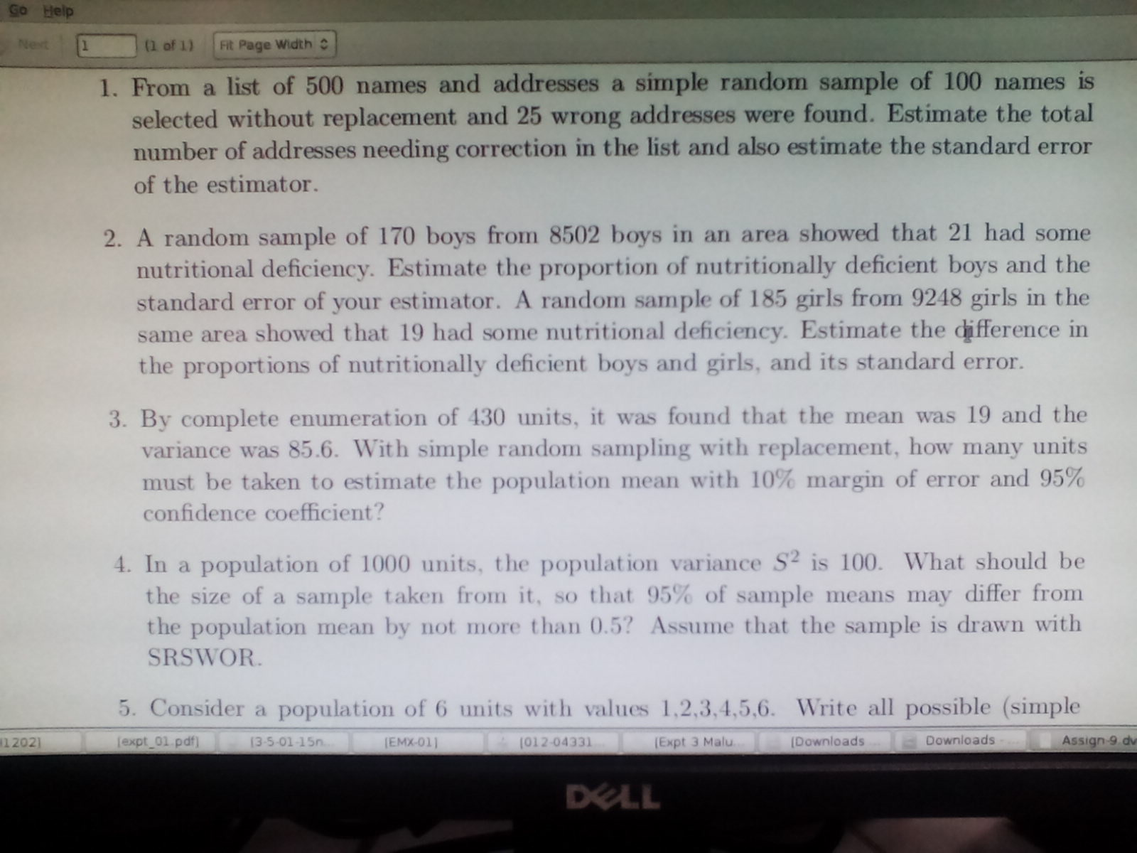 Solved From a list of 500 names and addresses a simple | Chegg.com
